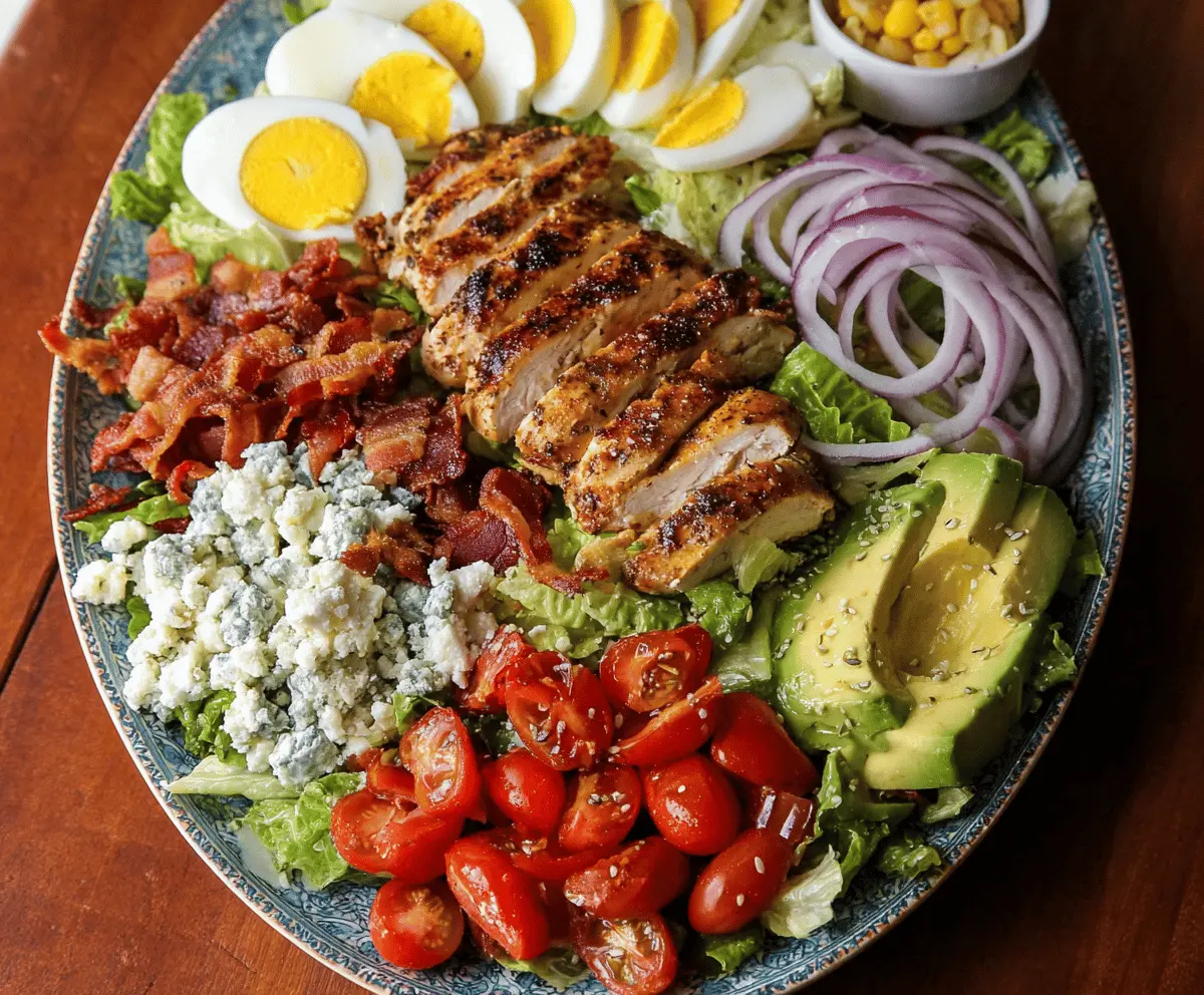Easy Grilled Chicken Cobb Salad Recipe
