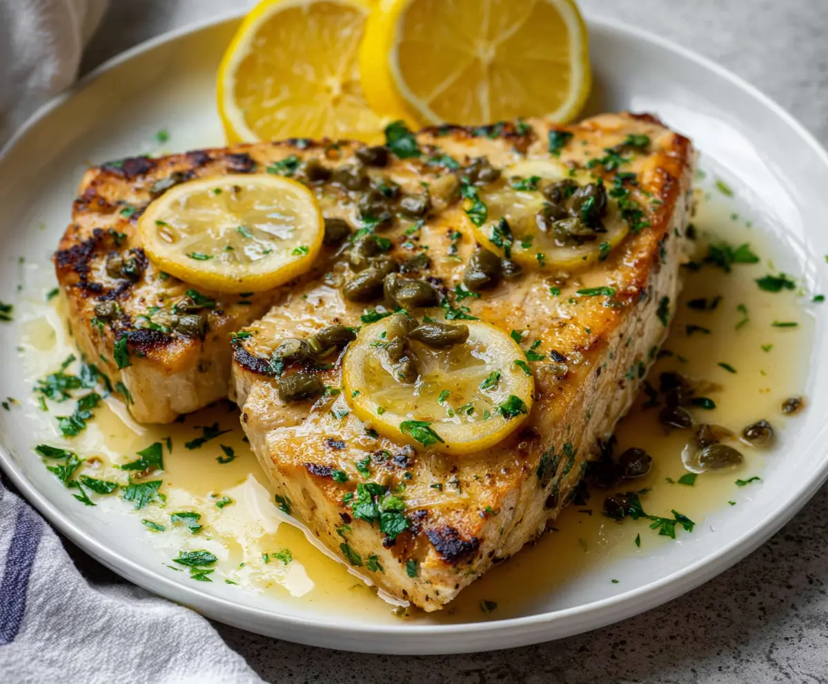 Easy Oven-Baked Swordfish with Lemon Butter